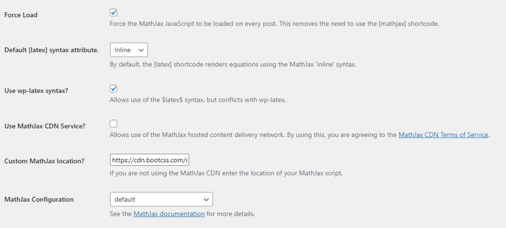 WordPress中使用Markdown并支持LaTex - Caiwen的博客